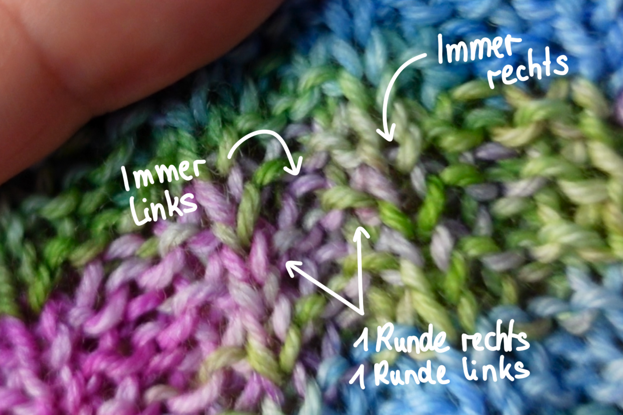 Das PERFEKTE Muster für bunte Sockenwolle | Jenni Rocks Design